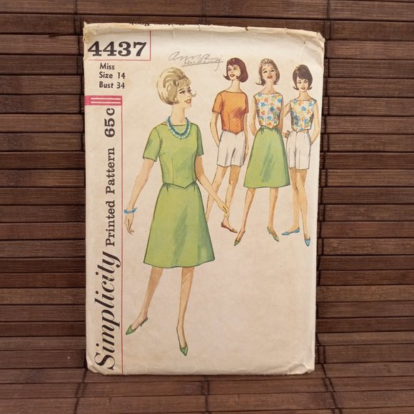 Simplicity | Office | Vintage 96s Skirt Jamaica Shorts Top 14 ...